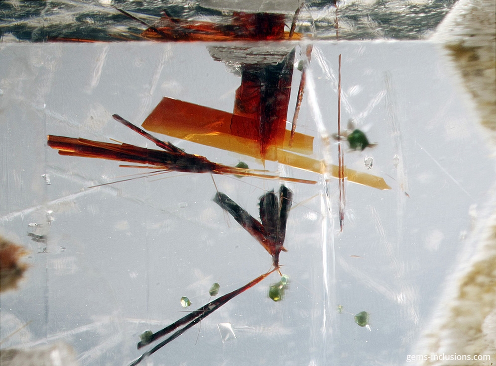 Columbite-tantalite inclusions | gems-inclusions